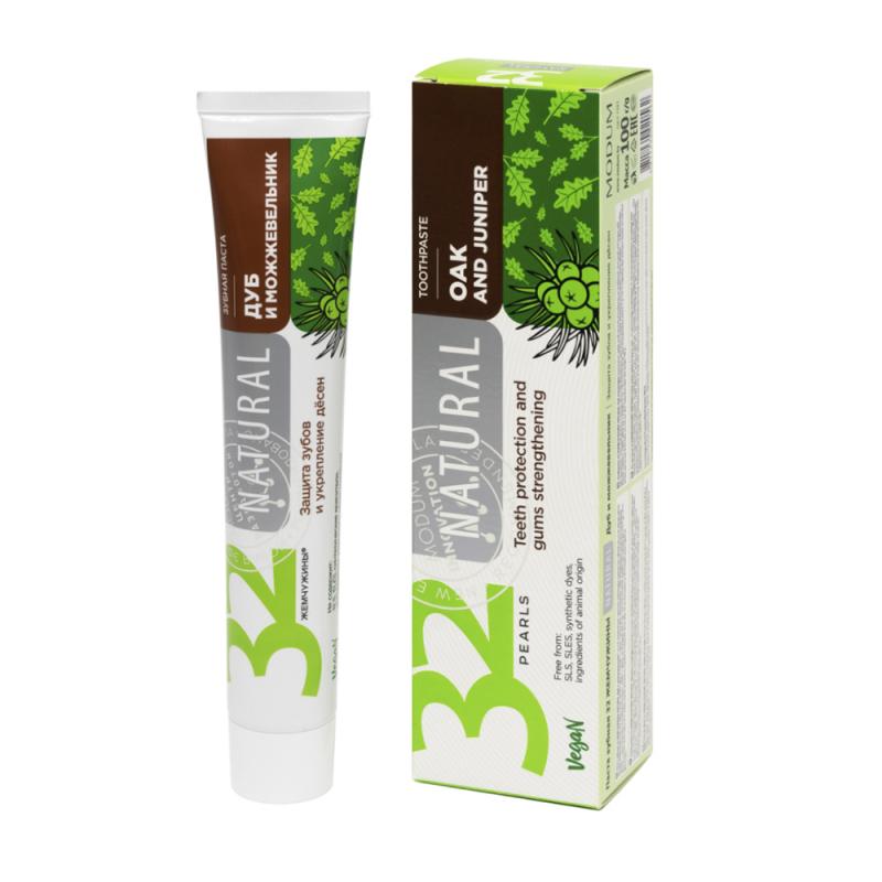 Зубная паста "Natural", 32 ЖЕМЧУЖИНЫ, 100 г, в ассортименте - купить в ...