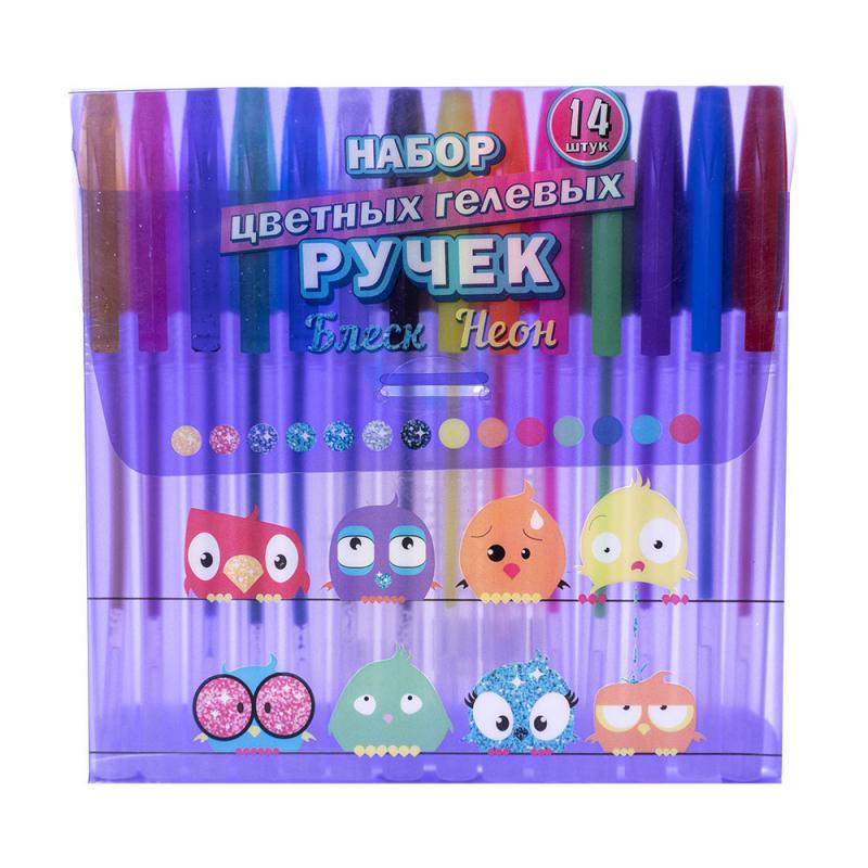 Набор цветных гелевых ручек, Kid`s Fantasy, 12 шт., в ассортименте ...