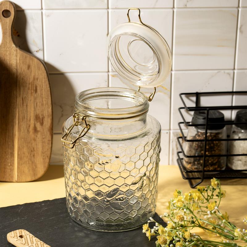 Банка с замком, O'Kitchen, 1,5 л - купить в интернет-магазине Fix Price ...