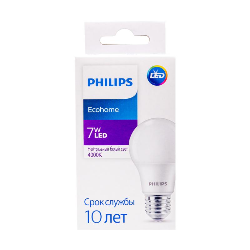 Лампа светодиодная, Philips, Е27, в ассортименте - купить в интернет ...