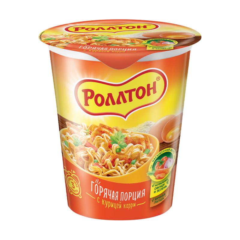 Лапша с курицей "Горячая порция", Роллтон, 70 г - купить в интернет ...