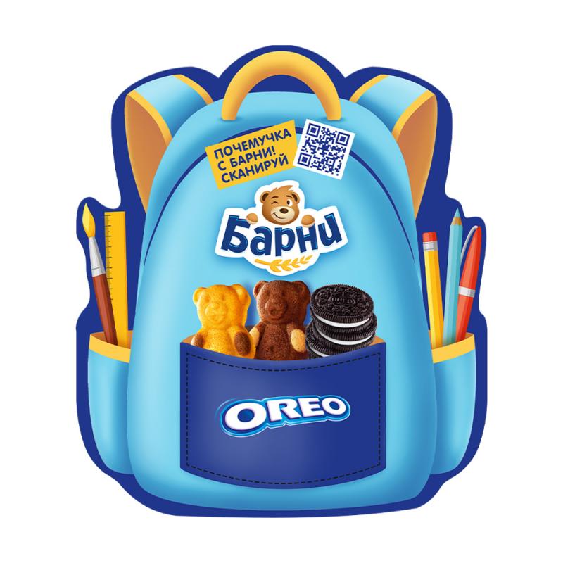 Набор пирожных бисквитных "Медвежонок Барни" и печенье "Oreo", 98 г ...