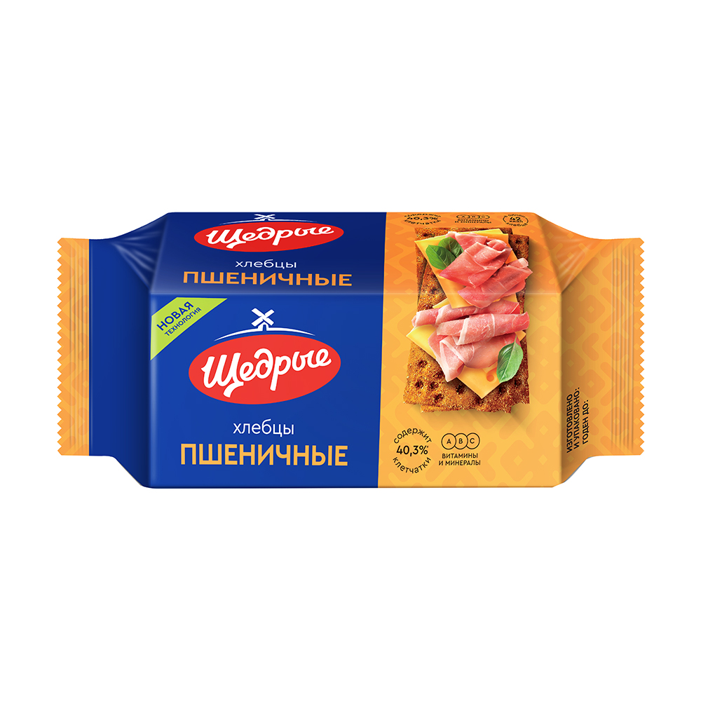 Хлебцы пшеничные, Щедрые, 100 г - купить в интернет-магазине Fix Price ...