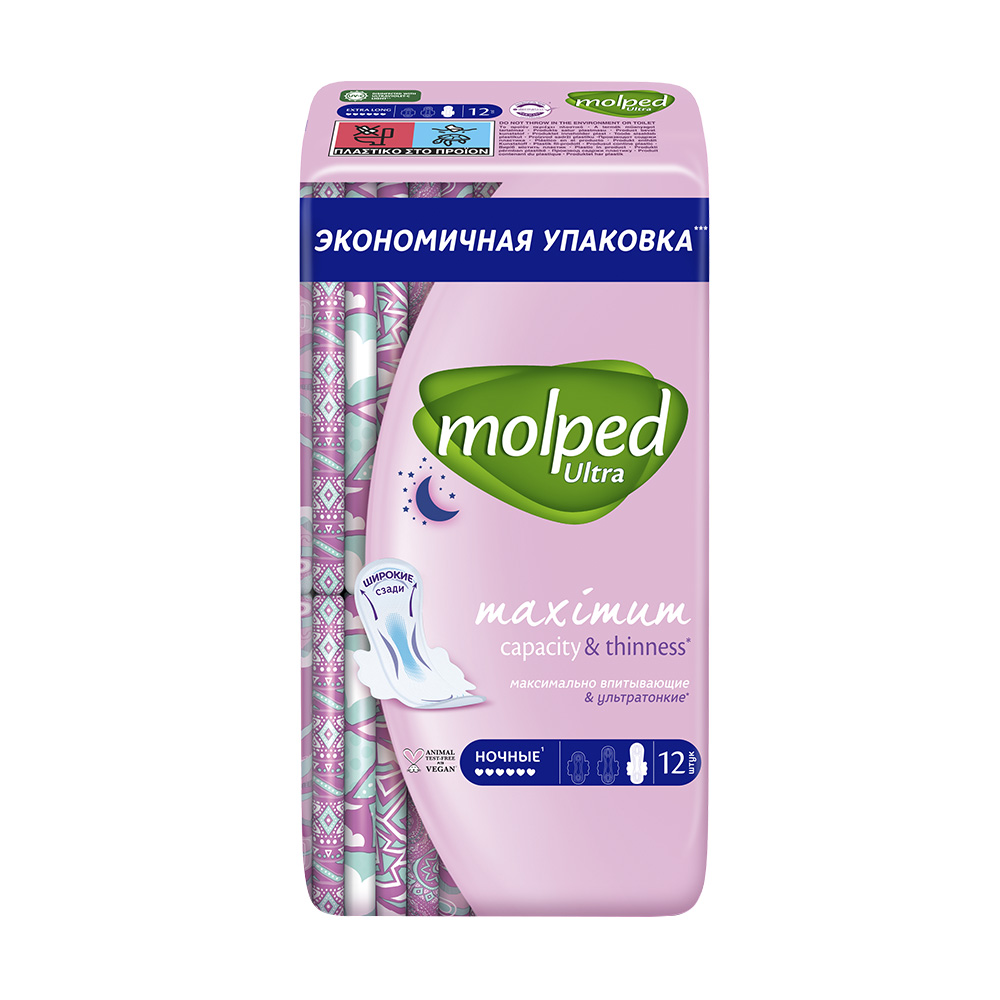 Прокладки, Molped, ночные, 12 шт. - купить в интернет-магазине Fix ...
