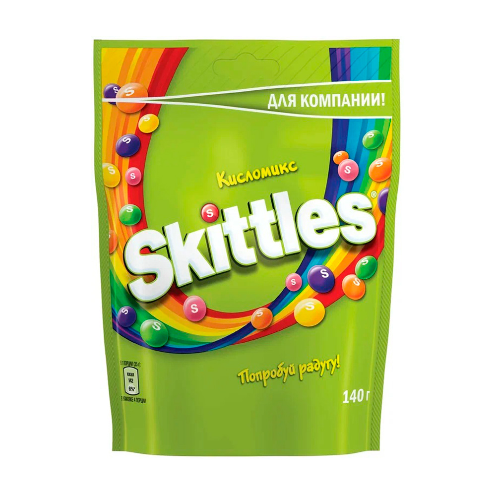 Драже жевательное "Кисломикс", Skittles, 140 г - купить в интернет ...