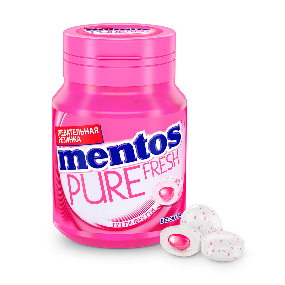 Жевательная резинка "Pure fresh", Mentos, 54 г, в ассортименте - купить ...